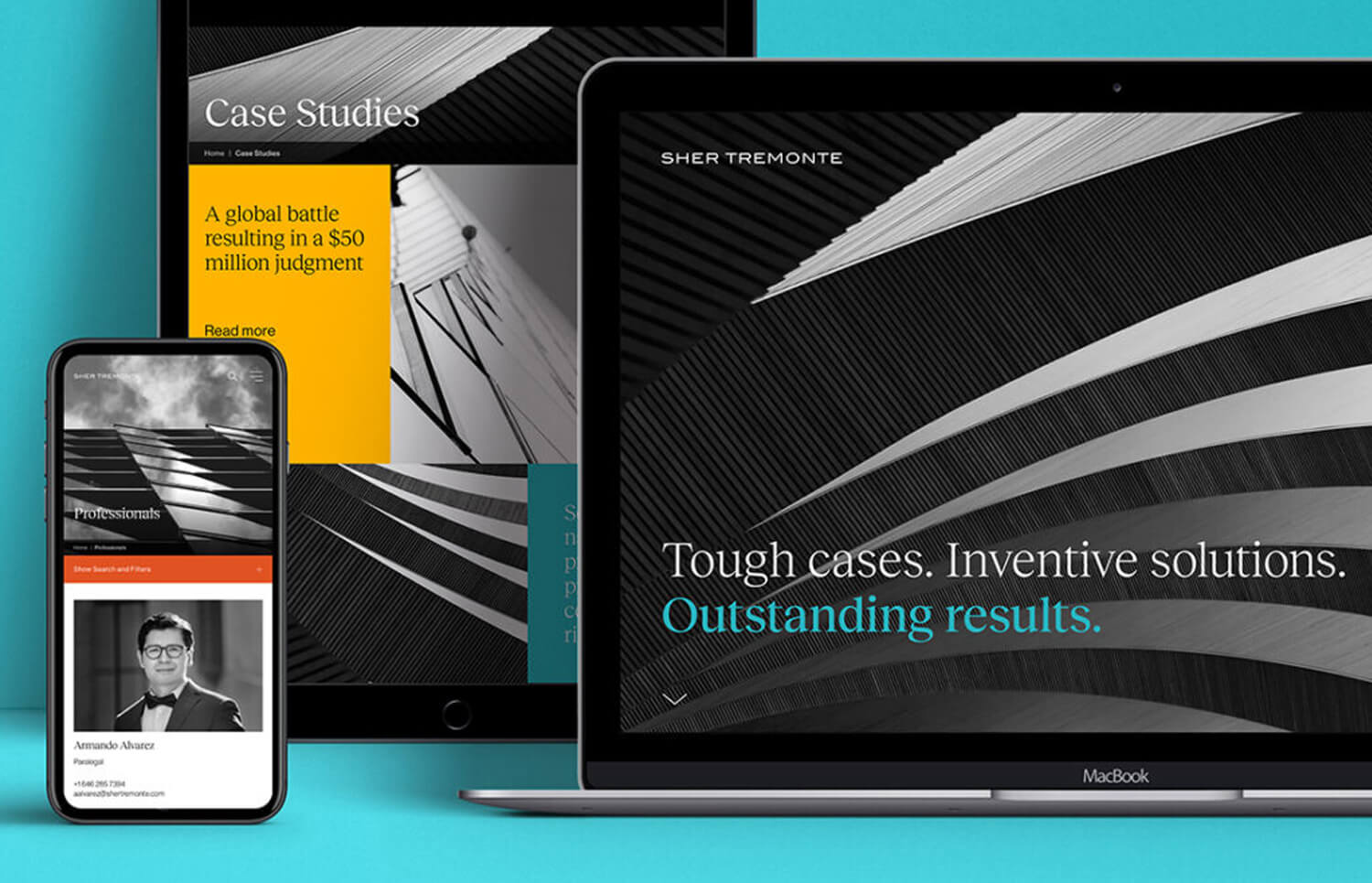 Sher Tremonte Website Design — Decker Design — Law Firm